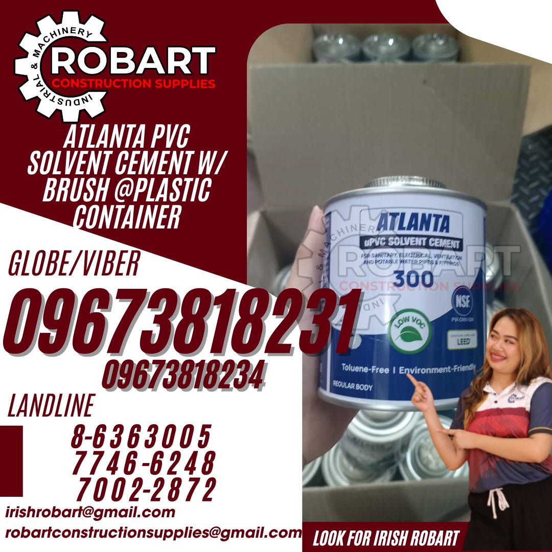 Atlanta PVC Solvent Cement w/ Brush @Plastic Container, Commercial ...