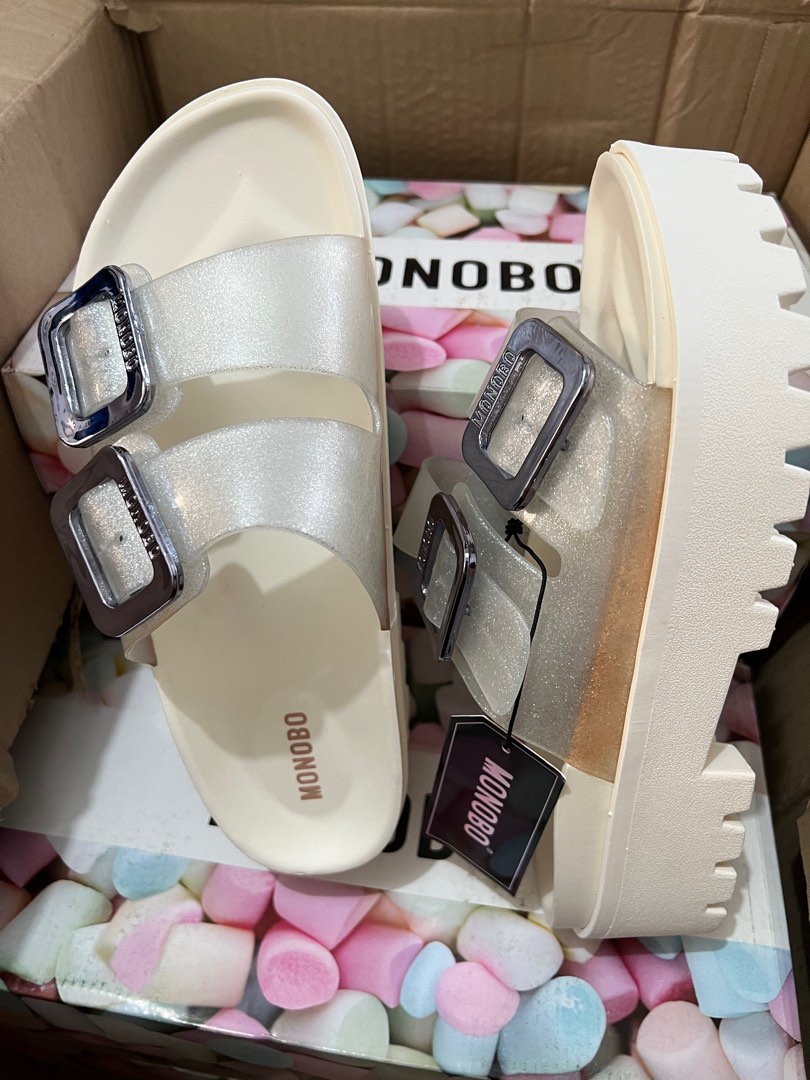 AUTH Monobo Super Jello 2 Glitter Ivory, Women's Fashion, Footwear ...