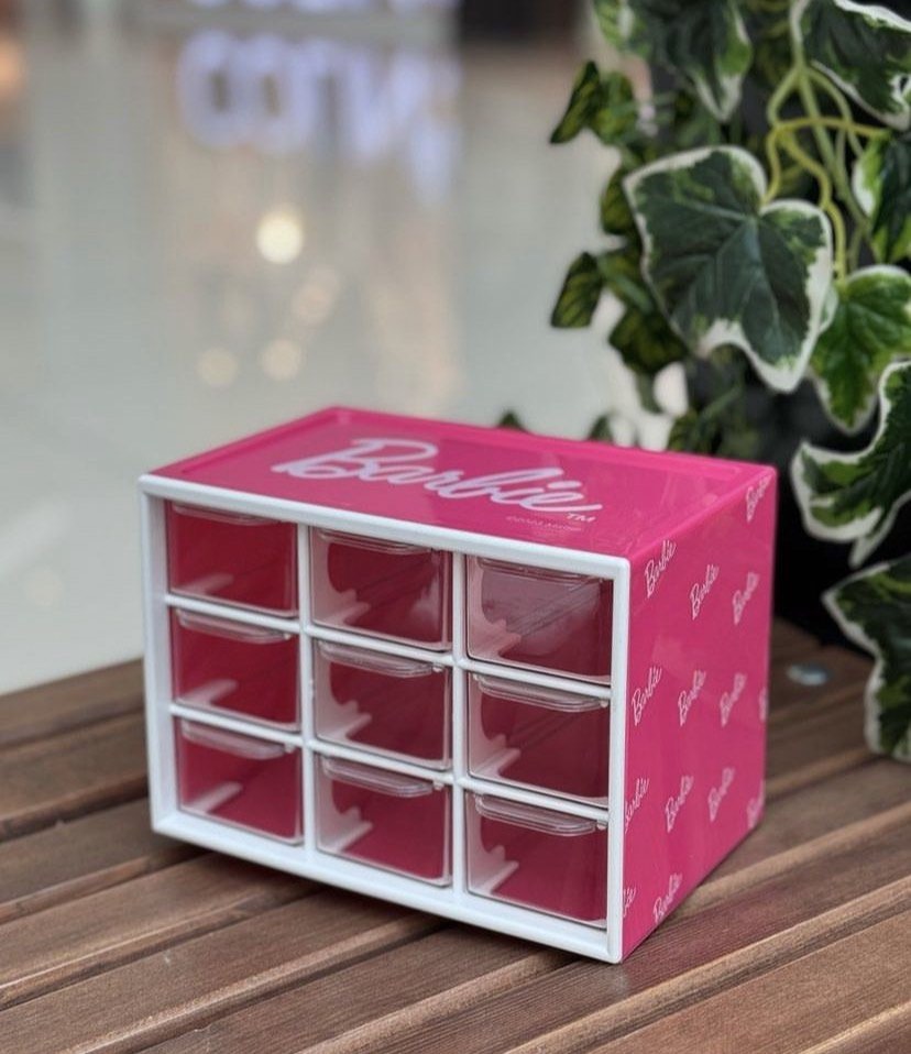 BARBIE X MINISO DESKTOP MINI ORGANIZER, Furniture & Home Living, Home ...