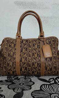 Bonia Orchid Galilea Monogram Small Tote, Women's Fashion, Bags ...