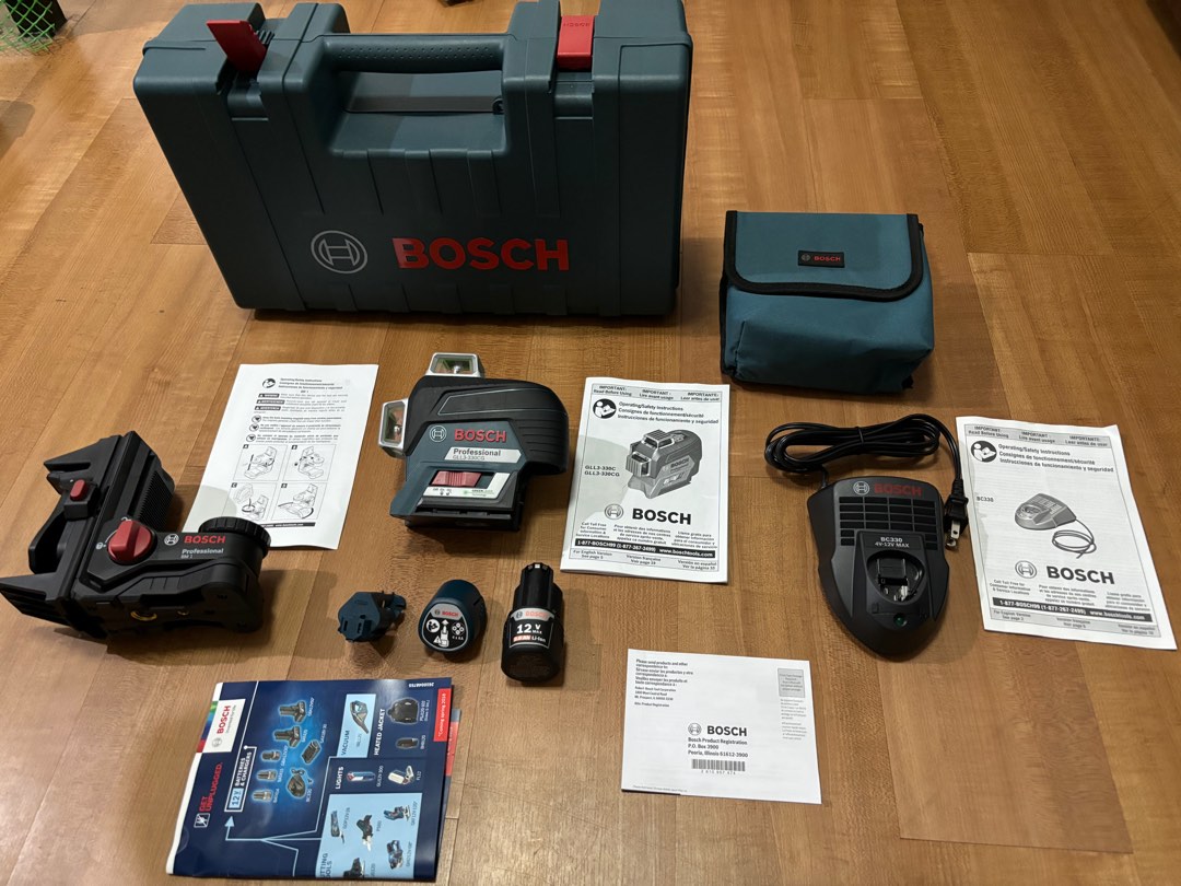 Bosch GLL3-330CG 12V Max Line Laser, Commercial & Industrial ...