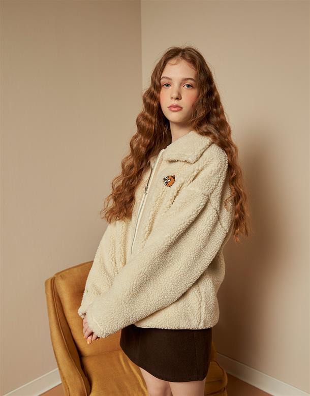 已絕版 caco傑利鼠絨毛外套 羔羊毛外套 湯姆貓與傑利鼠 tom&jerry 熊寶寶外套 官網已下架 , 她的時尚, 外套、夾克、大衣在旋轉拍賣