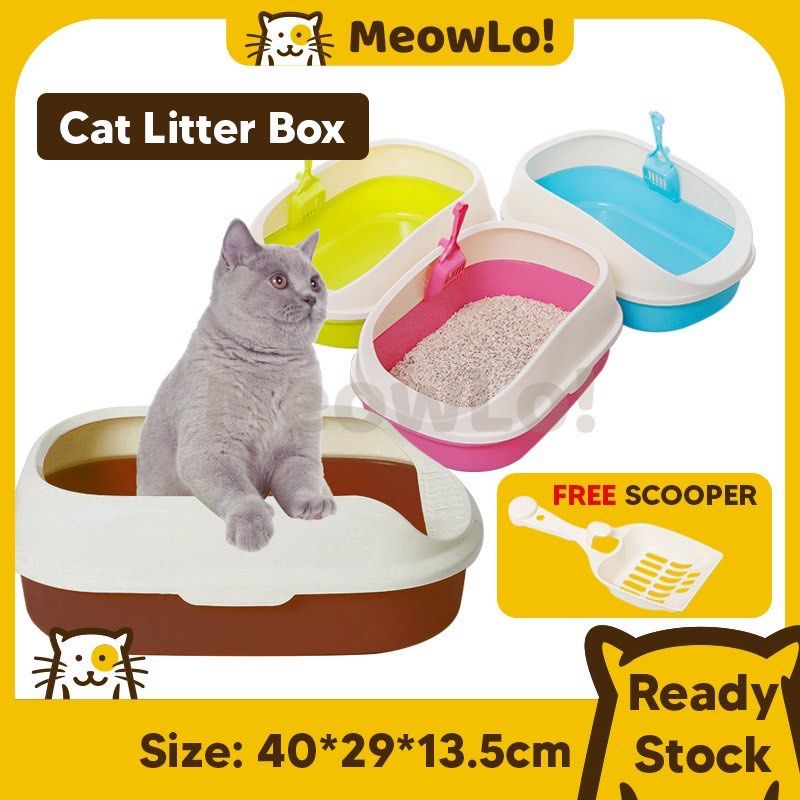 Cat Litter Box Bekas Pasir Kucing Cat Litter Tray Cat Toilet Tandas ...