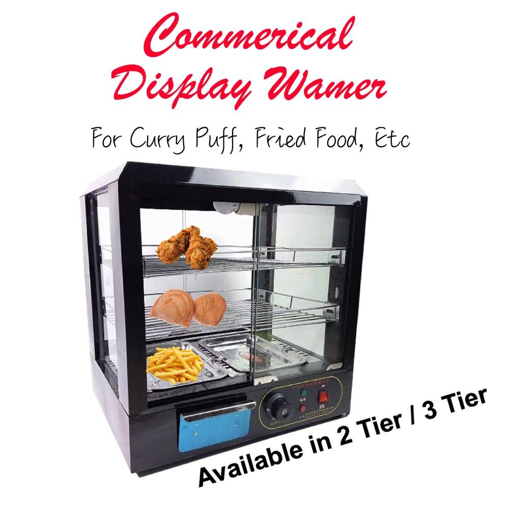Commercial Display Warmer / Shop / Food Display / Glass / Curry Puff ...