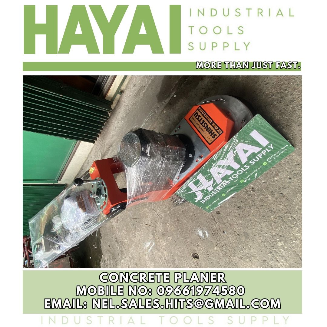 CONCRETE PLANER, Commercial & Industrial, Industrial Equipment on Carousell
