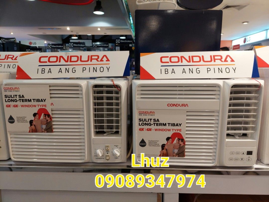 CONDURA AIRCON WINDOW TYPE INVERTER MANUAL REMOTE MANUAL WITH TIMER, TV ...