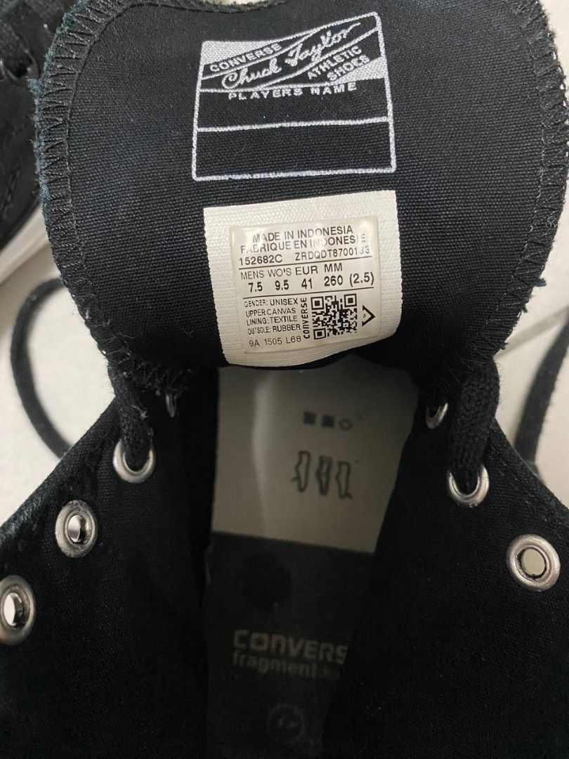 Converse x Fragment Shoes, Men's Fashion, Footwear, Casual shoes on ...
