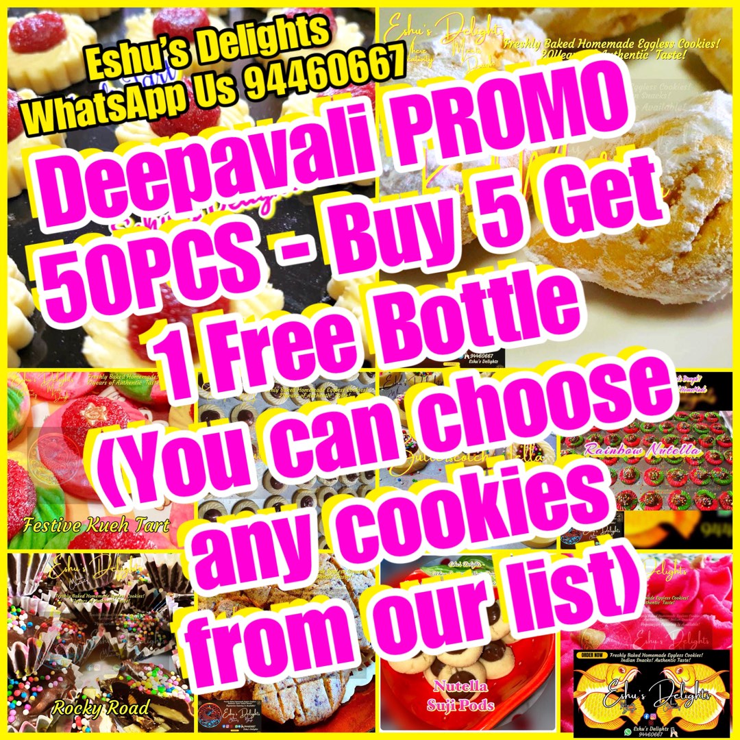 Deepavali Cookies 2024, Food & Drinks, Homemade Bakes on Carousell