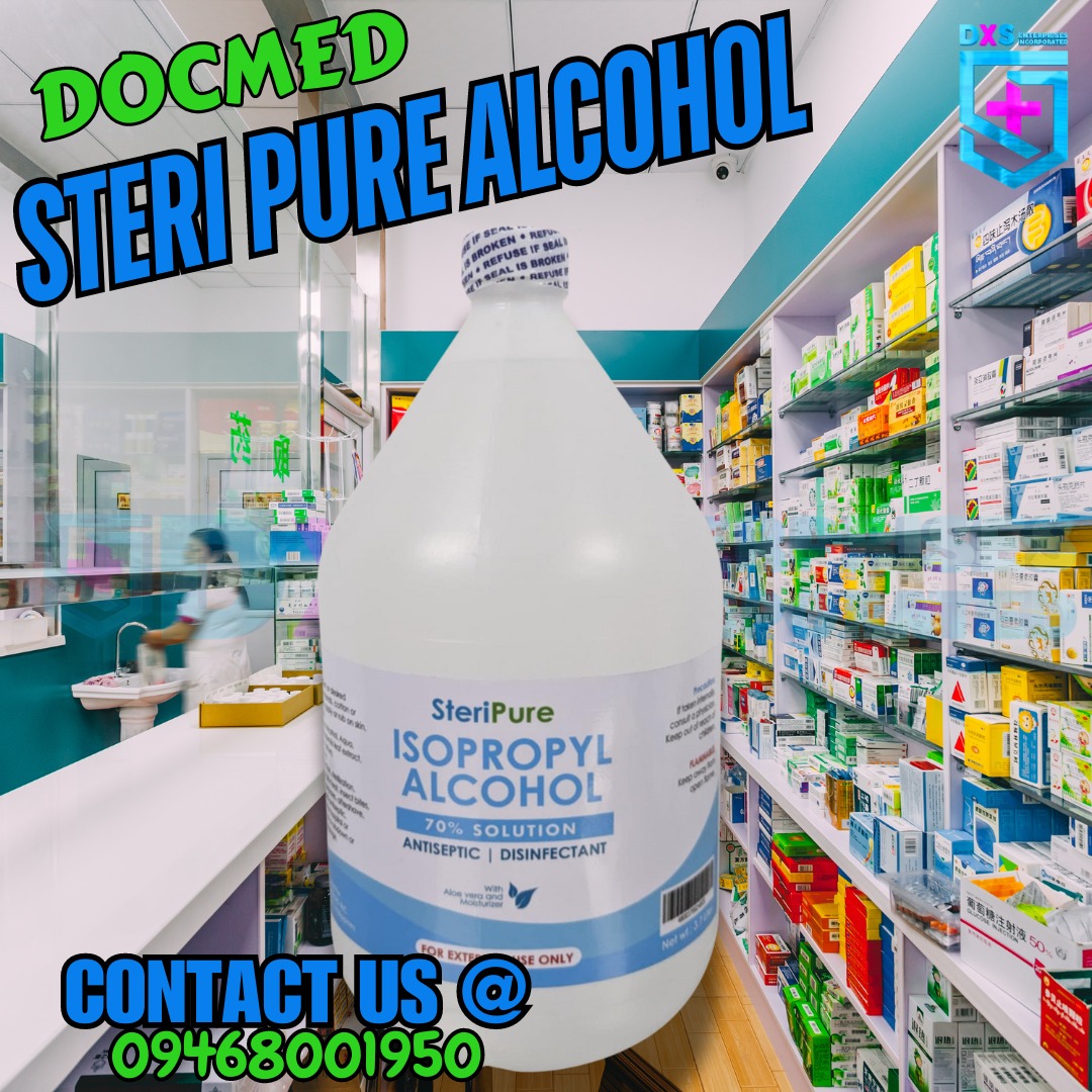 DOCMED STERIPURE ISOPROPYL ALCOHOL 3.7 LITERS, Health & Nutrition ...