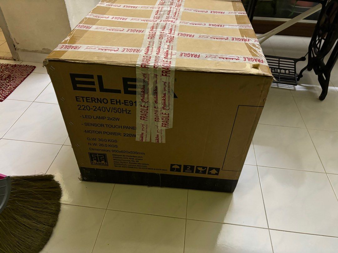 Elba Designer Hood Eterno EH-E9122ST(BK), TV & Home Appliances, Kitchen ...