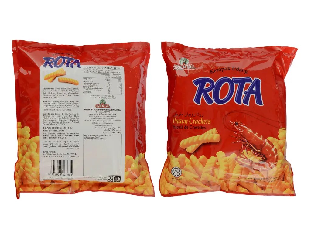[Exp:11/2025] Rota Prawn Cracker Family Pack 8packs x 14g, Food ...
