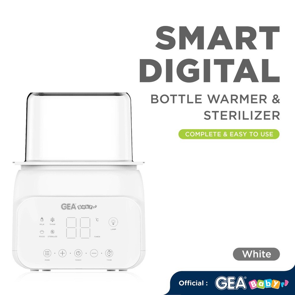 Gea baby Smart Digital Bottle Warmer & Sterilizer GW-100 / penghangat ...