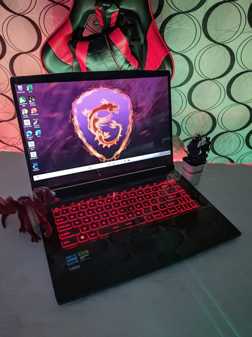 [GEN 12] MSI Evolve Thin GF63 Ram 16GB SSD 512GB Dual VGA RTX 2050 Siap ...