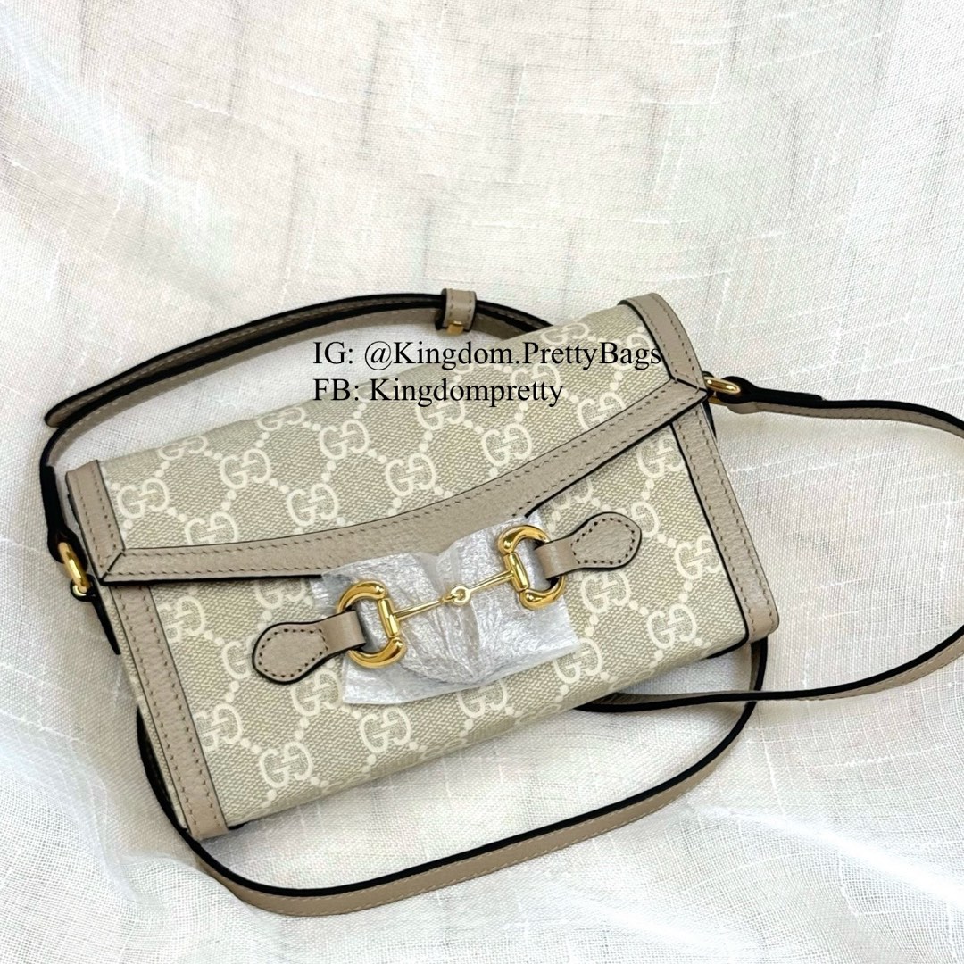 Gucci 1955 Horsebit Mini Flap Bag in Supreme GG Canvas Pre-order ...