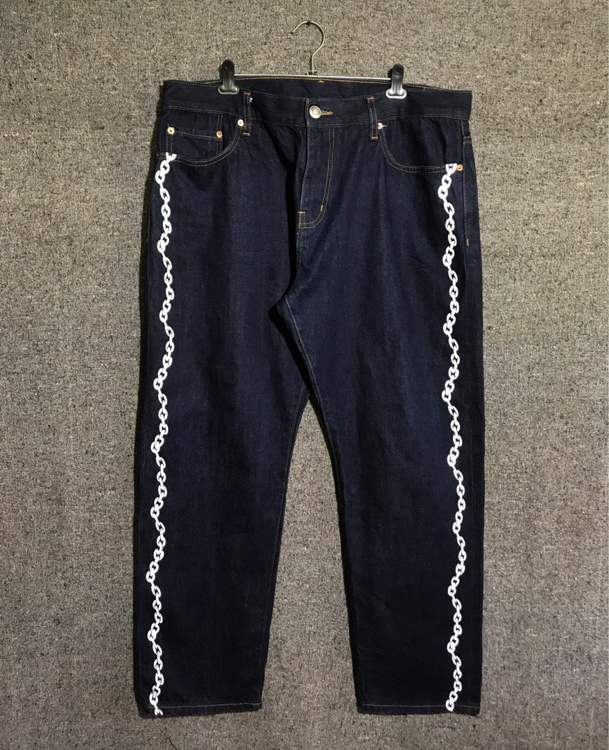 HEA “CHAIN DESIGN” SELVEDGE JEANS, Men's Fashion, Bottoms, Jeans on ...