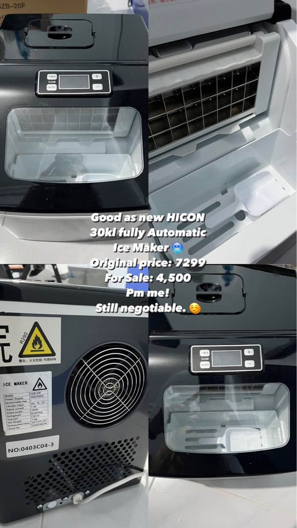 HICON ICE MAKER, TV & Home Appliances, Kitchen Appliances, Coffee ...