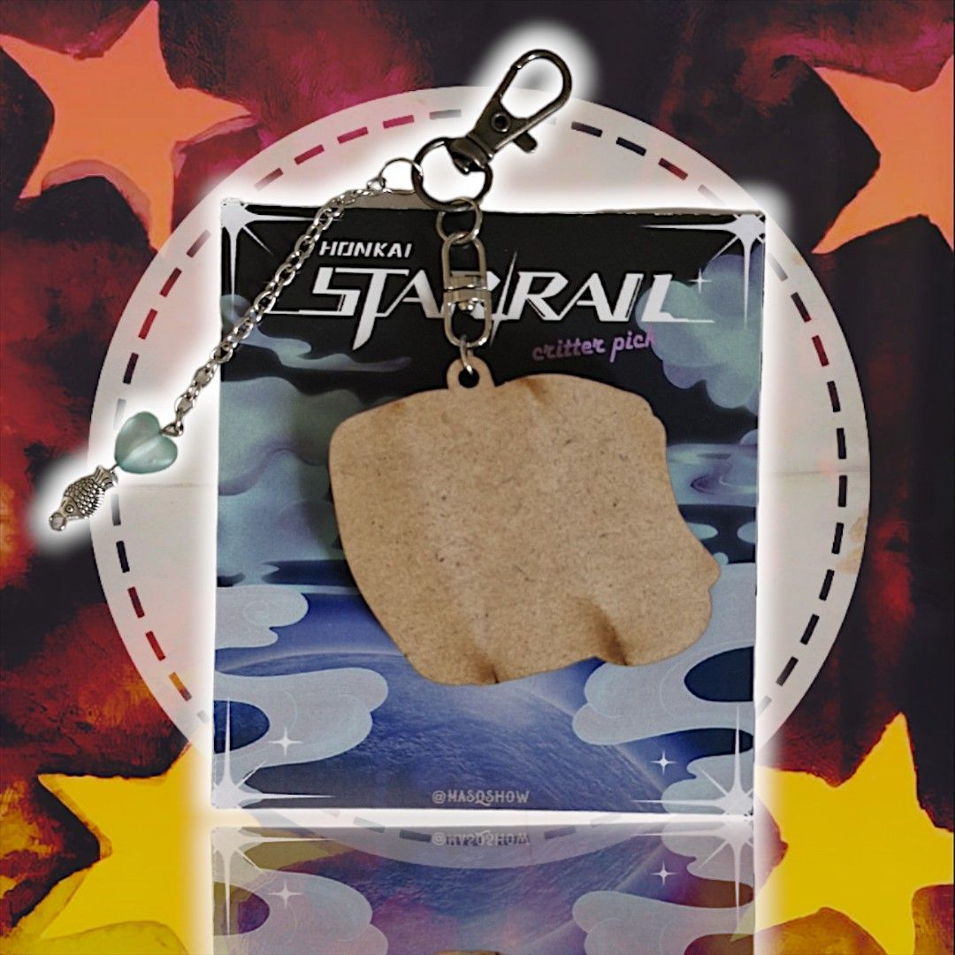 HONKAI STAR RAIL CRITTER PICK CAT CAKE KEYCHAIN / Fanmade Anime Game ...