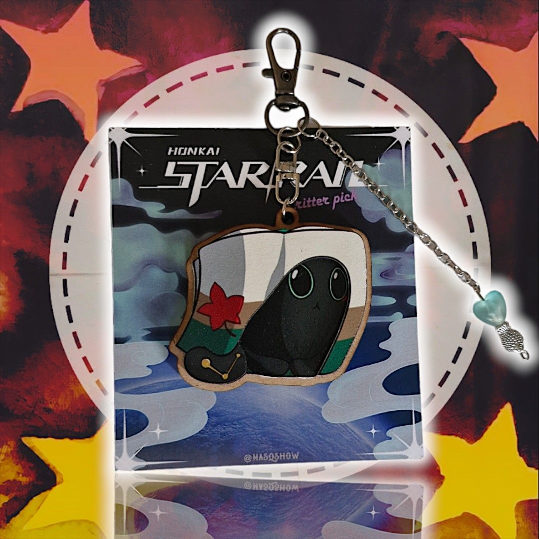 HONKAI STAR RAIL CRITTER PICK CAT CAKE KEYCHAIN / Fanmade Anime Game ...