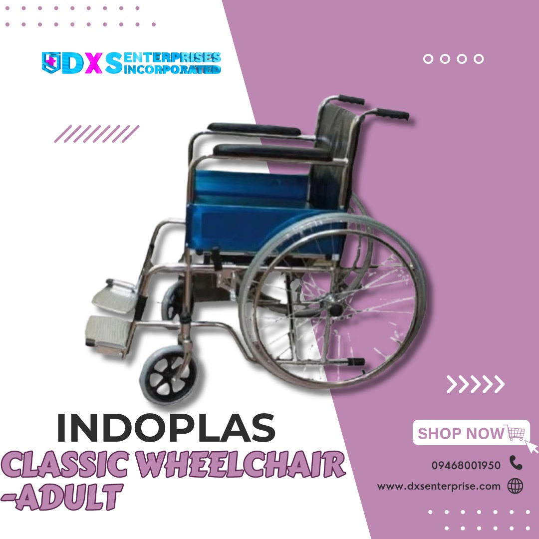 INDOPLAS CLASSIC WHEELCHAIR, Health & Nutrition, Medical Supplies ...