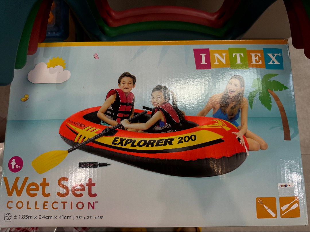 Intex Explorer 200 Boat Wet Set Collection, Hobbies & Toys, Toys ...