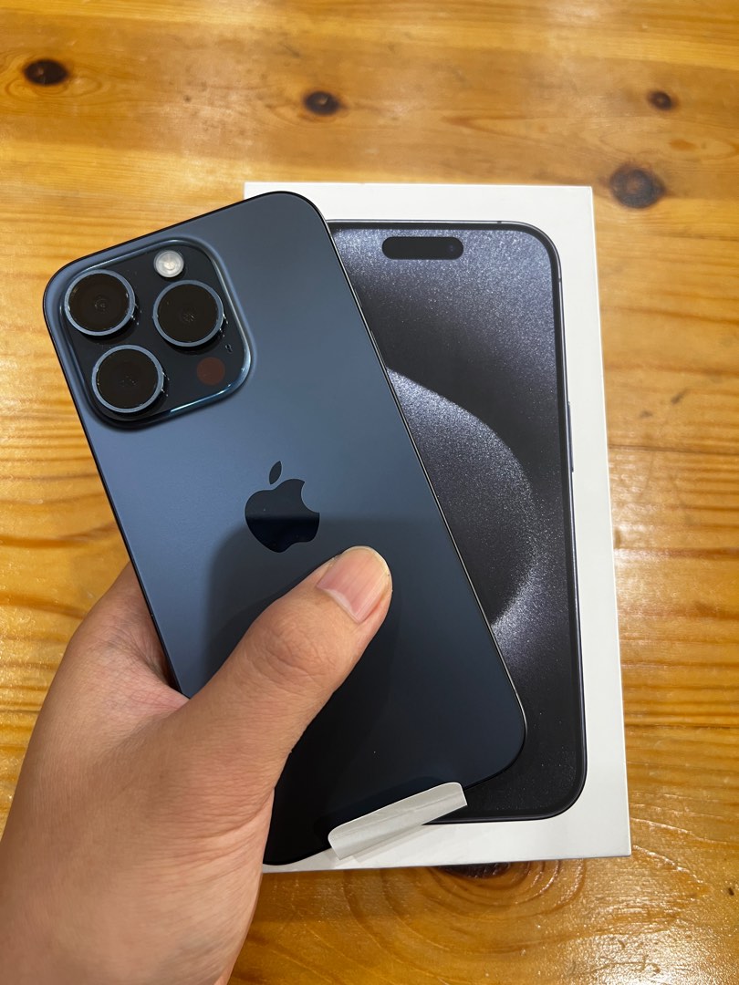 iPhone 15 Pro Blue Titanium 256GB, Mobile Phones & Gadgets, Mobile ...