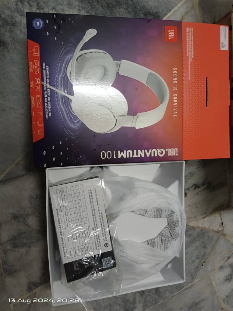 JBL Quantum 100 Wired Over - Ear Gaming Headset With A Detachable Mic ...