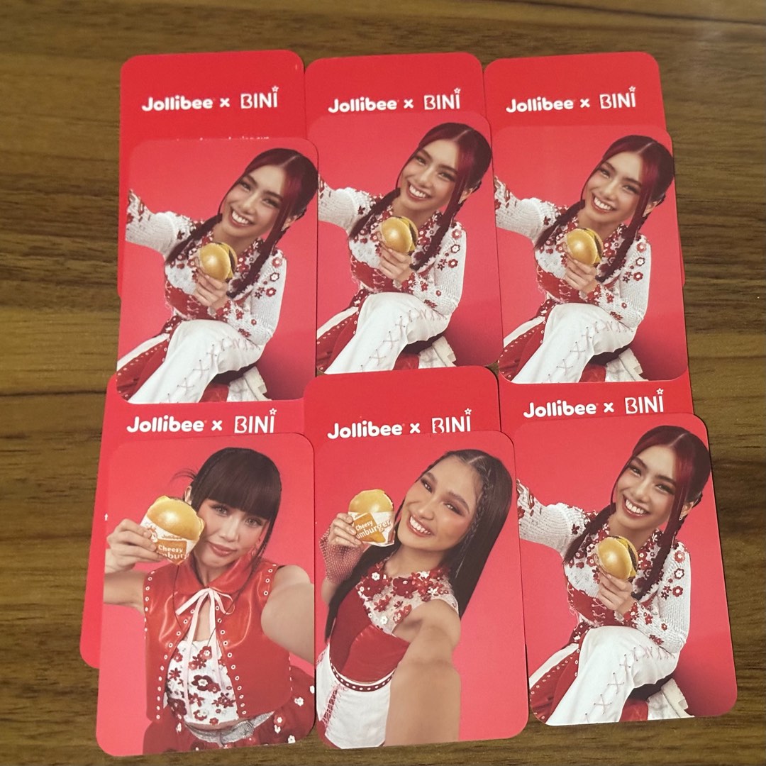 Jollibee x Bini Photo Card, Hobbies & Toys, Memorabilia & Collectibles ...