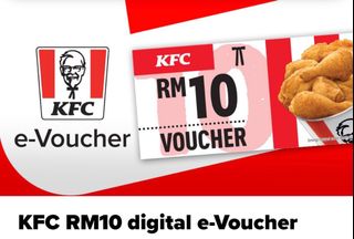 KFC EVOUCHER 50%, Tickets & Vouchers, Vouchers on Carousell