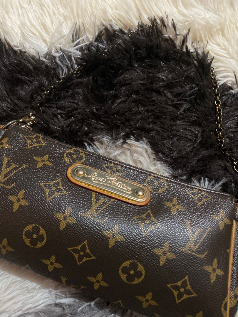Louis Vuitton Monogram Eva clutch, Luxury, Bags & Wallets on Carousell