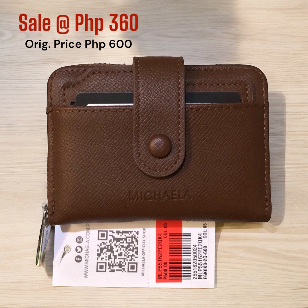 Michaela Wallets Choco Brown Card Wallet, Women's Fashion, Bags ...