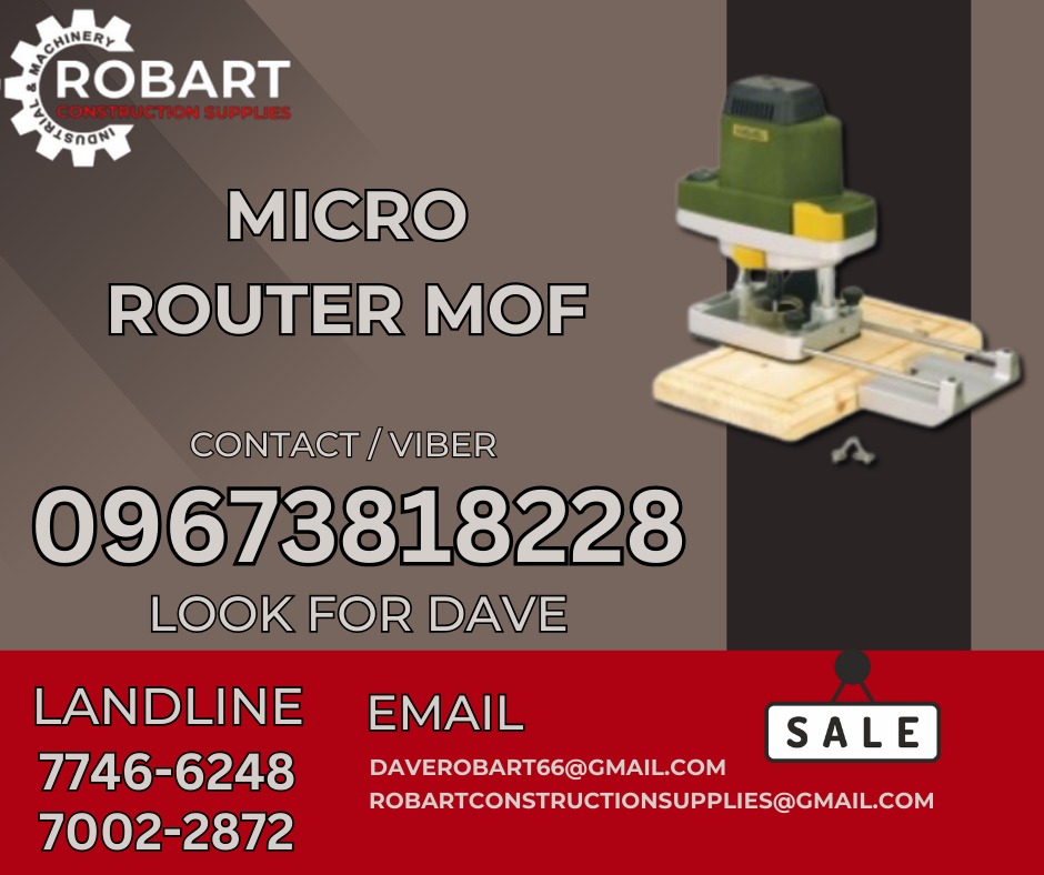MICRO ROUTER MOF, Commercial & Industrial, Industrial Equipment on ...