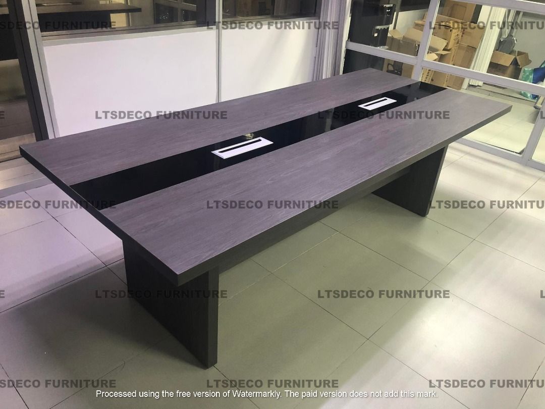 new conference table full laminated finish office partition furniture ...