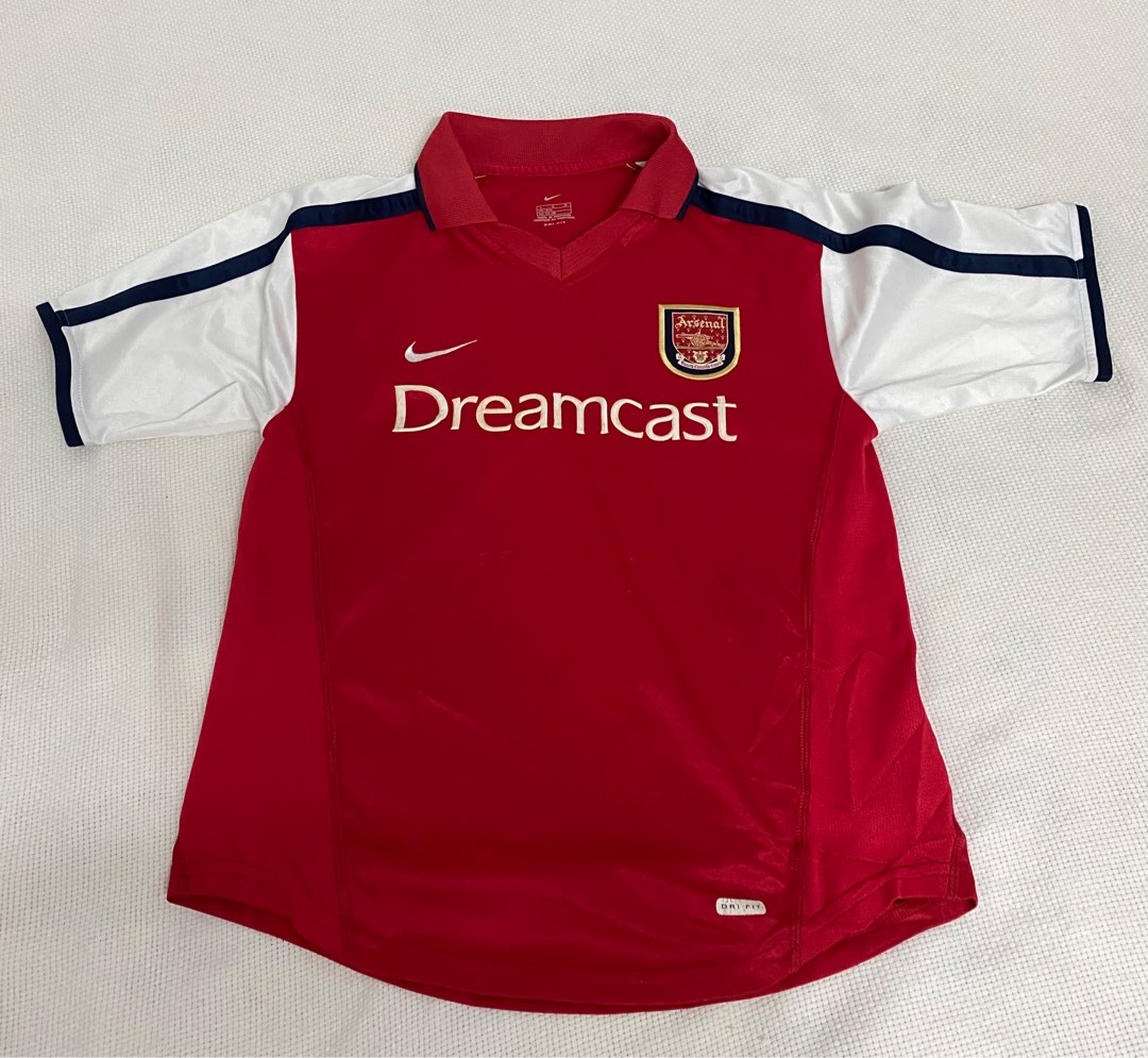 NIKE ARSENAL 2000/2002 HOME FOOTBALL JERSEY DREAMCAST, Men's Fashion ...