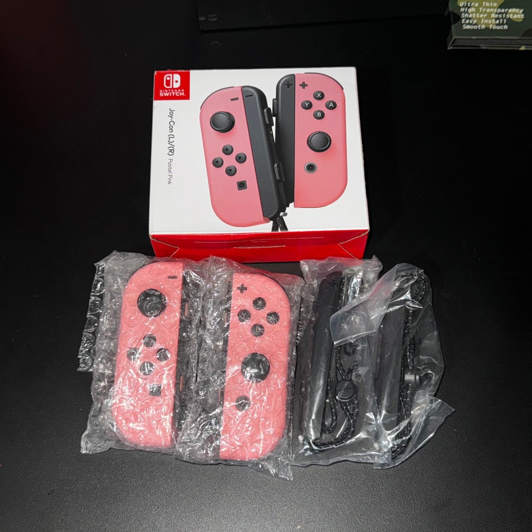 Nintendo Switch Pastel Pink Joycons, Video Gaming, Video Game Consoles ...