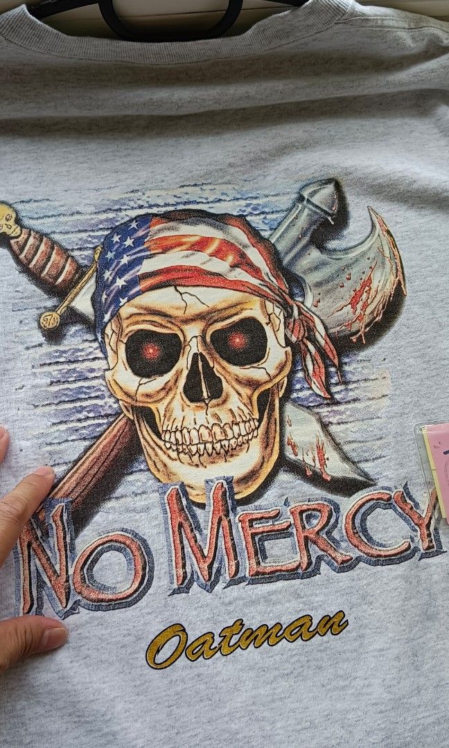 No Mercy/ choppers/ pirate skull/ rider/ vtg/ y2k's, Men's Fashion ...