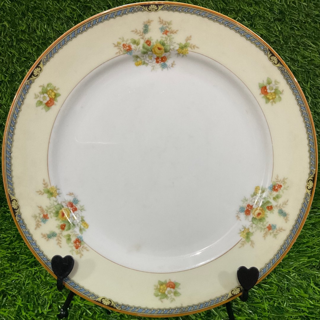 C36 Noritake Porcelain China Nippon Toki Kaisha Yellow Red Shoulder ...