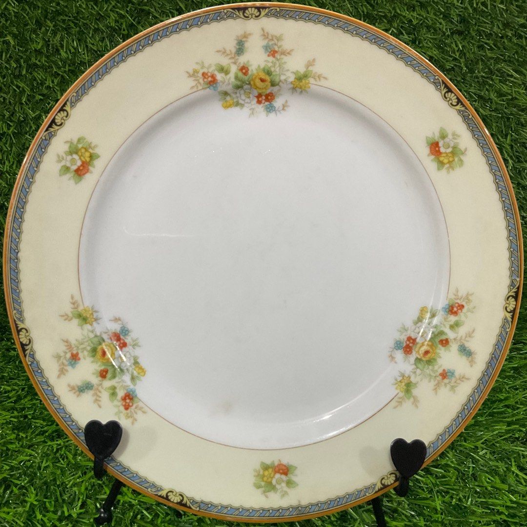 C36 Noritake Porcelain China Nippon Toki Kaisha Yellow Red Shoulder ...