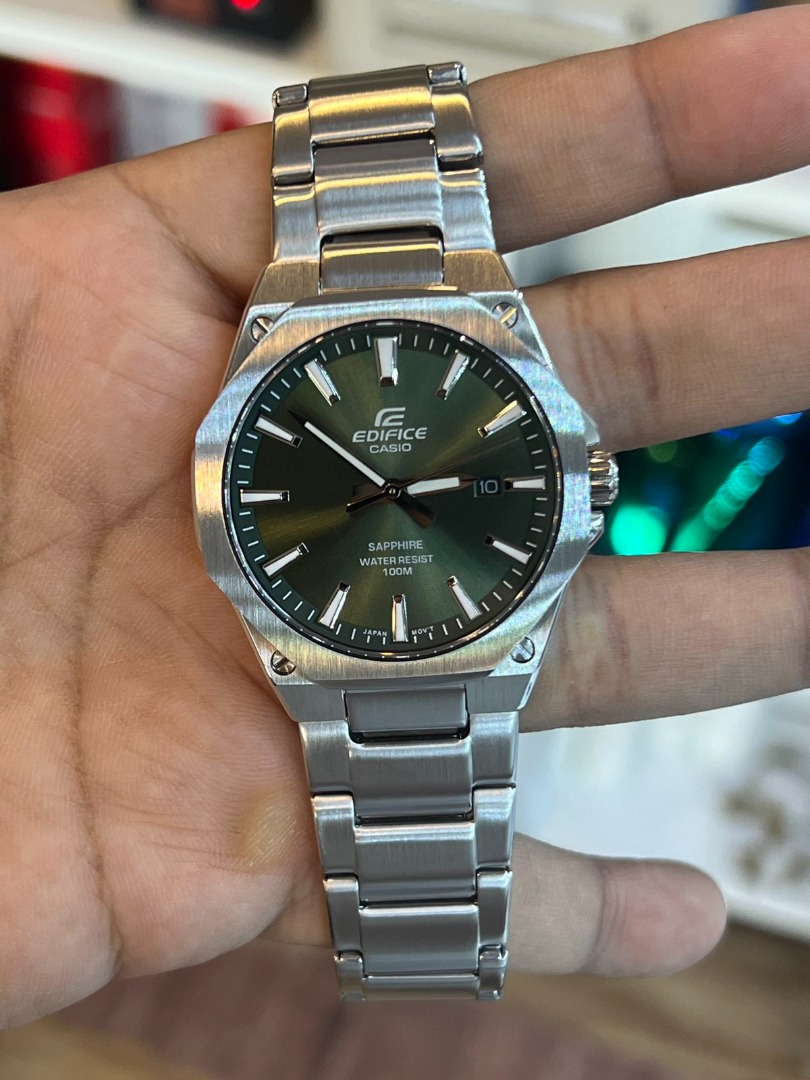 ORIGINAL CASIO Edifice Blue Dial Stainless Steel Men's Watch EFR-S108D ...