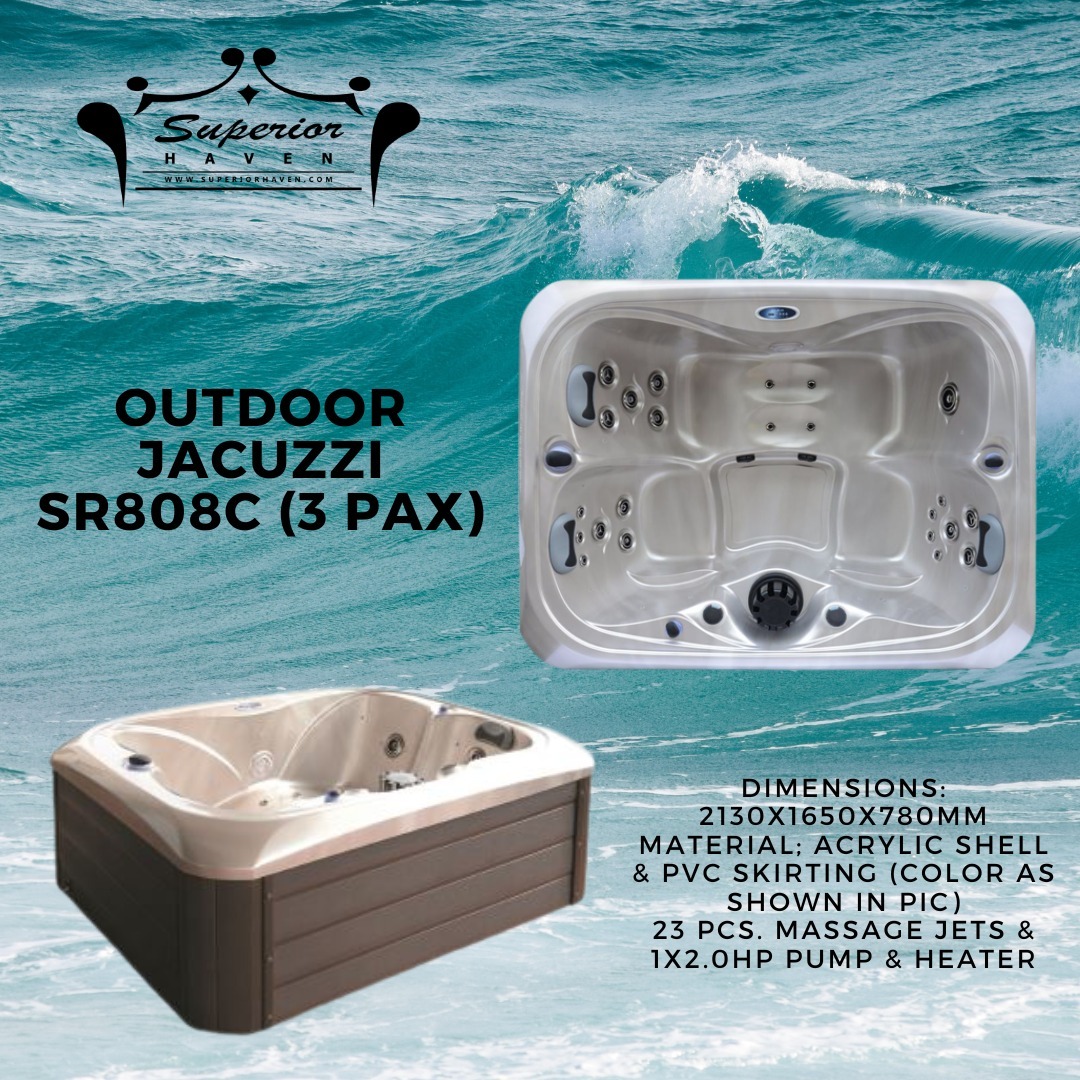 OUTDOOR JACUZZI MODEL SR808C, Furniture & Home Living, Outdoor ...