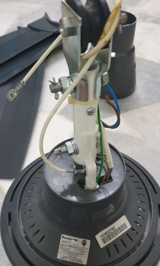 Panasonic Ceiling Fan 4 Blades for sale Model : F-M14C8, Furniture ...