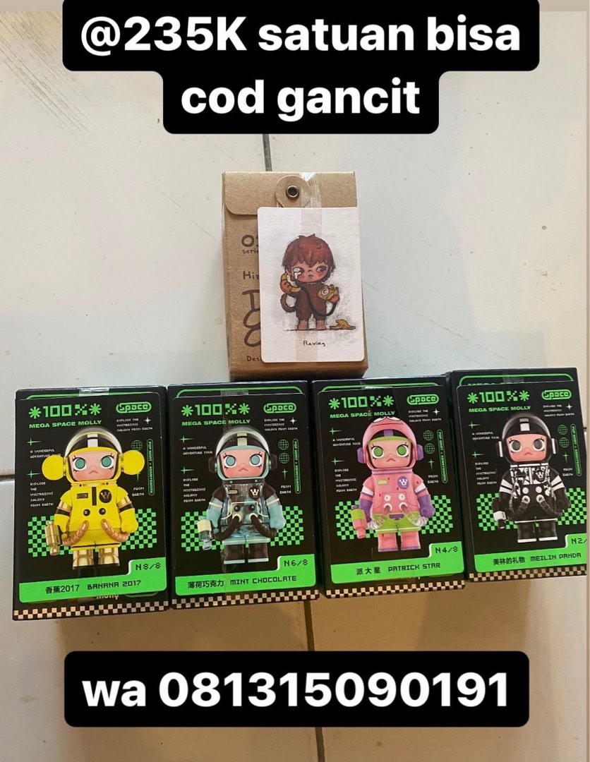 POPMART HIRONO THE OTHER ONE RAVING, Toys & Collectibles, Mainan di ...