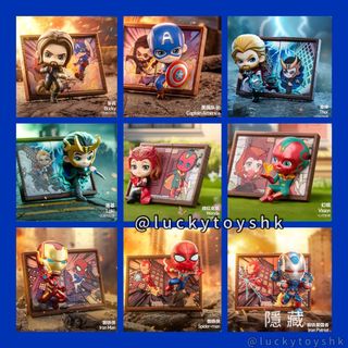 散賣/原盒 MARVEL PHOTO FRAME SERIES FIGURES iron man loki american captain ...
