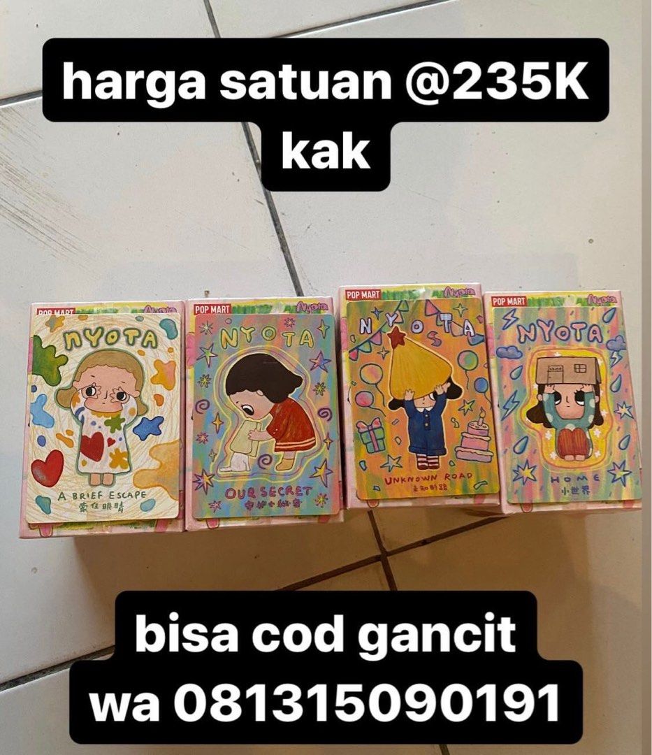 POPMART NYOTA UNKNOWN ROAD KONDISI SEALED CUMA CEK KARTU, Toys ...