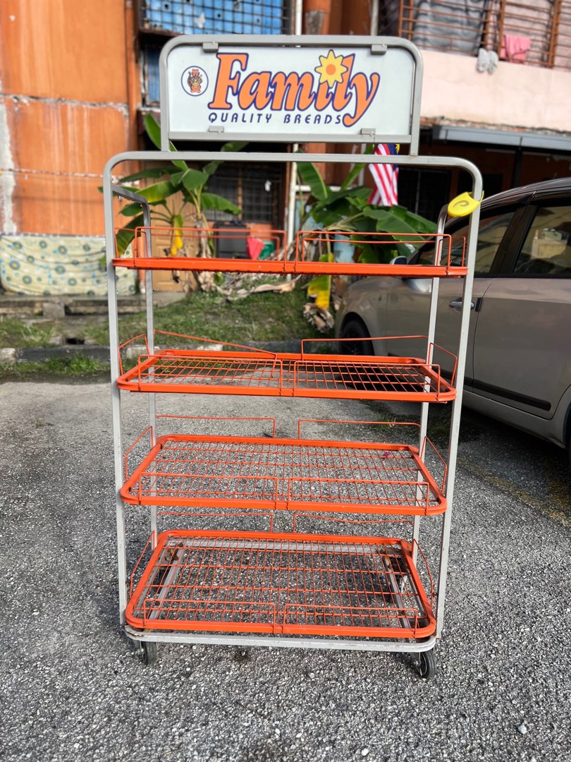 Rack Roti With Wheels (Rak Roti), Furniture & Home Living, Furniture ...