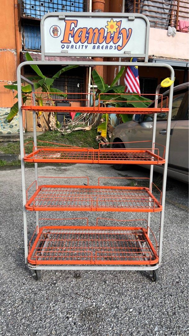 Rack Roti With Wheels (Rak Roti), Furniture & Home Living, Furniture ...