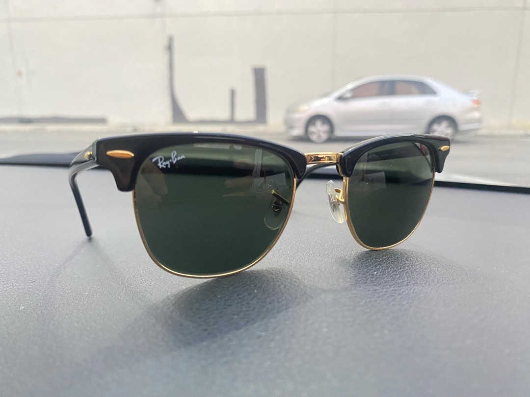 Rayban Ray-ban Clubmaster, Men's Fashion, Watches & Accessories ...