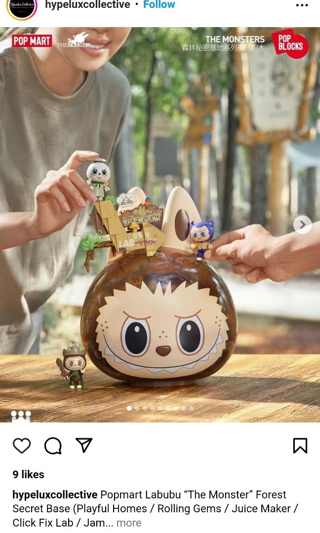 READY STOCK! LABUBU PLAYFUL HOME (LABUBU HEAD) POPMART LABUBU THE ...