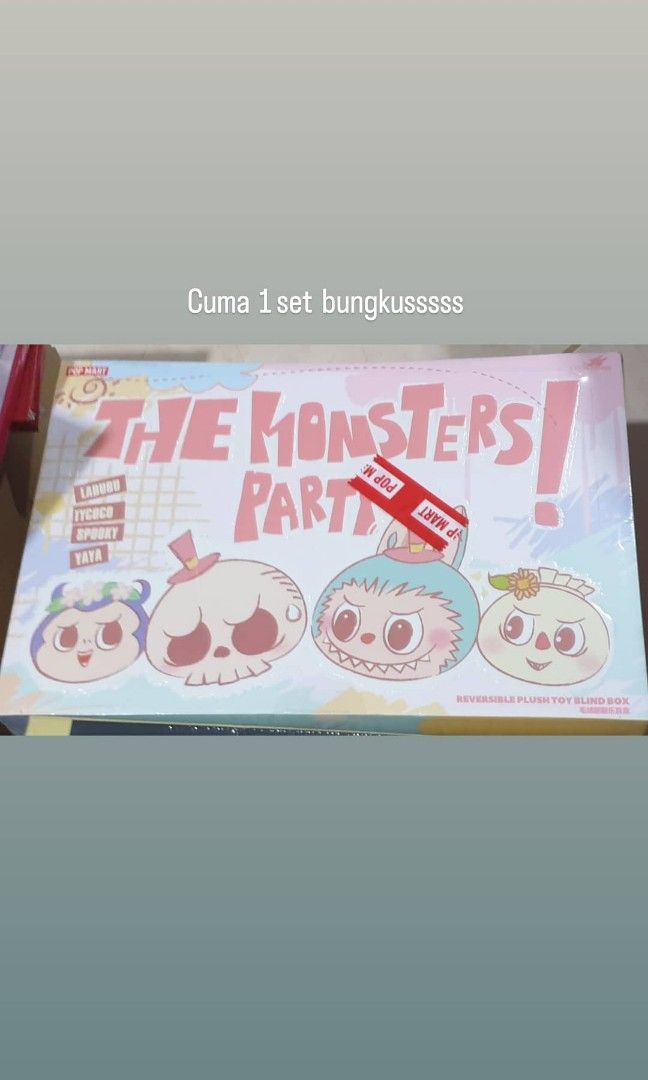 READY STOCK! LABUBU POUCH POP MART THE MONSTERS Party Series ...