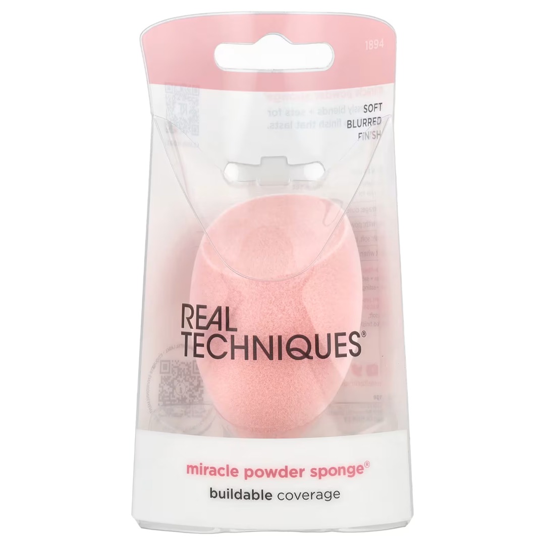 Real Techniques, Miracle Powder Sponge®, 1 Sponge, Beauty & Personal ...