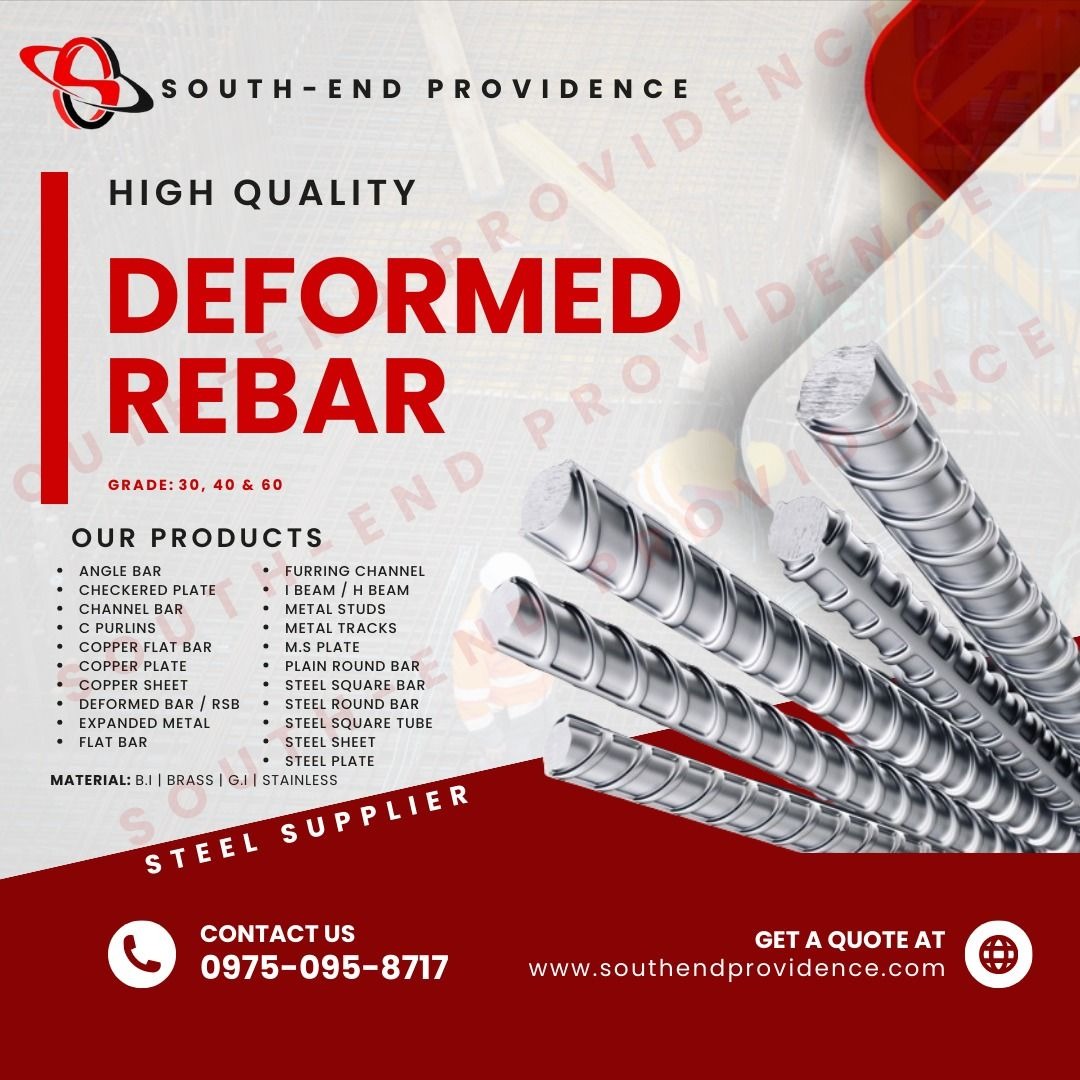 Reinforced Deformed Steel Bar | Rebar | Steel Round Bar | Grade 40 ...